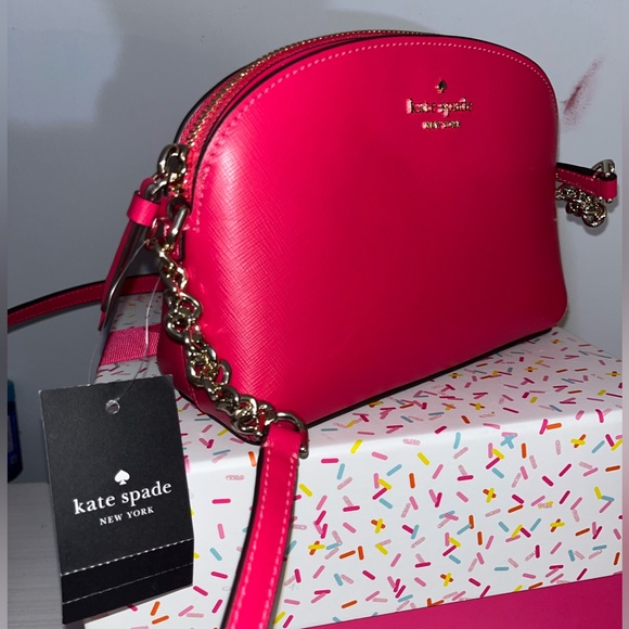 kate spade | Bags | Hot Pink Kate Spade New York Hilli Saffiano Leather ...